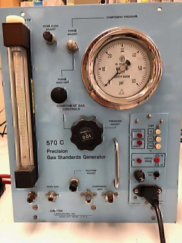 Live demonstrations of gas standards generators and permeation devices ...